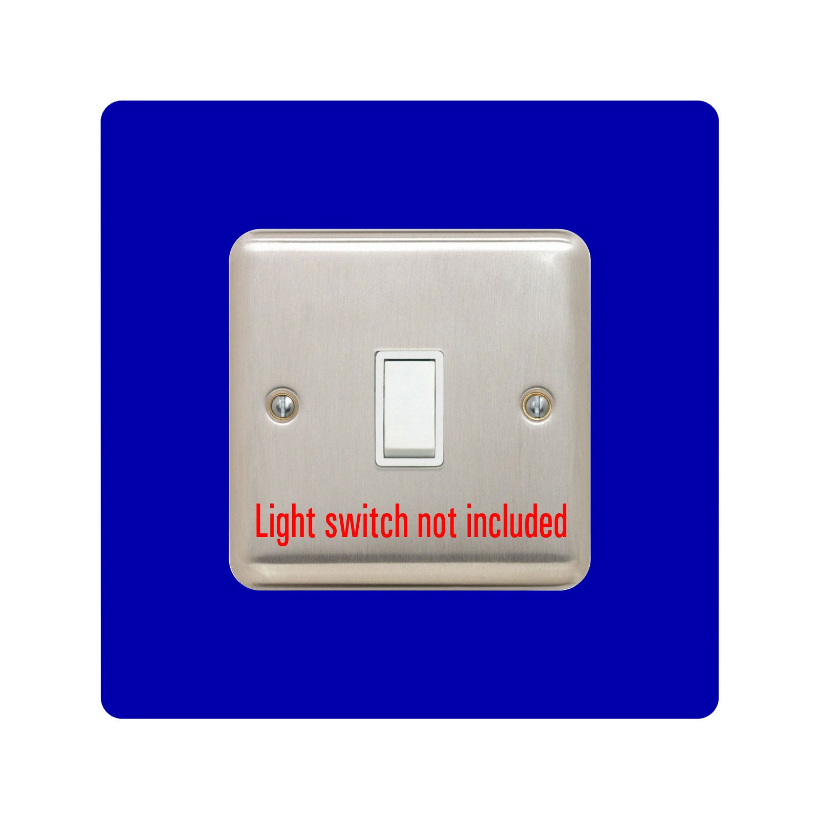 Single LIGHT SWITCH SURROUND Square Acrylic Back Panel or - Etsy UK