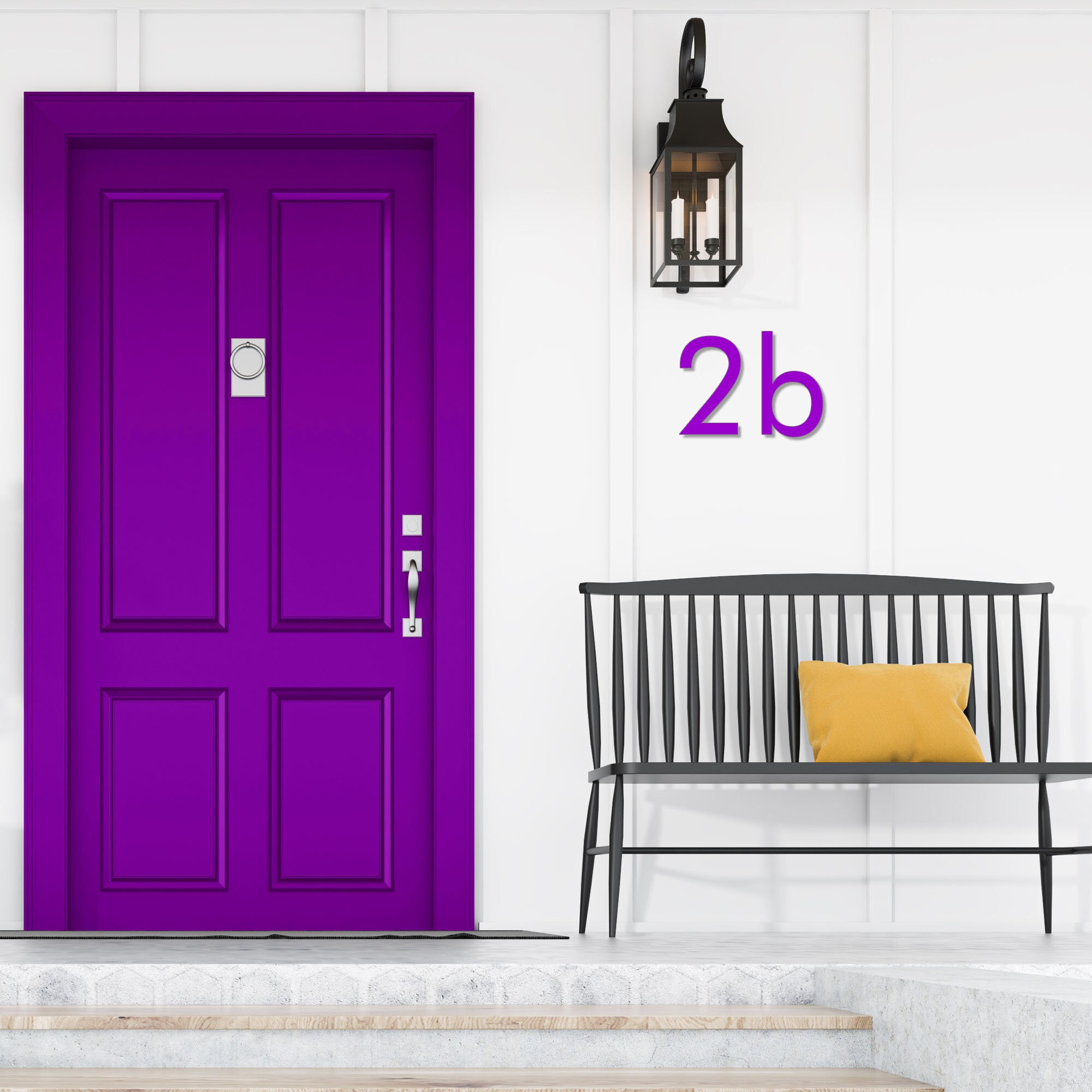 House Number 2 FUTURA Door Numbers 3 Sizes 15 20 25cm / - Etsy