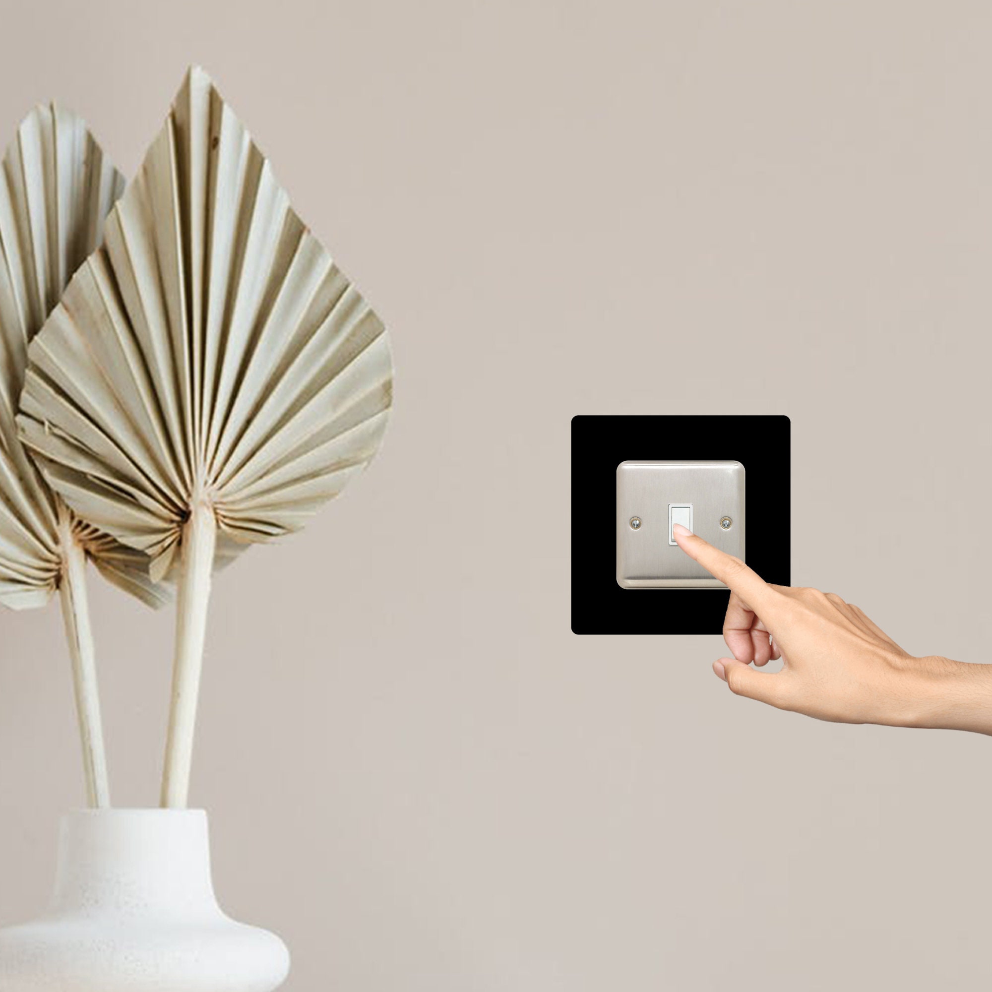 Single LIGHT SWITCH SURROUND Square Acrylic Back Panel or - Etsy UK