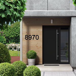 House Numbers Letters ARIAL Door Numbers Cut to Size (10, 15, 20, 25cm ...