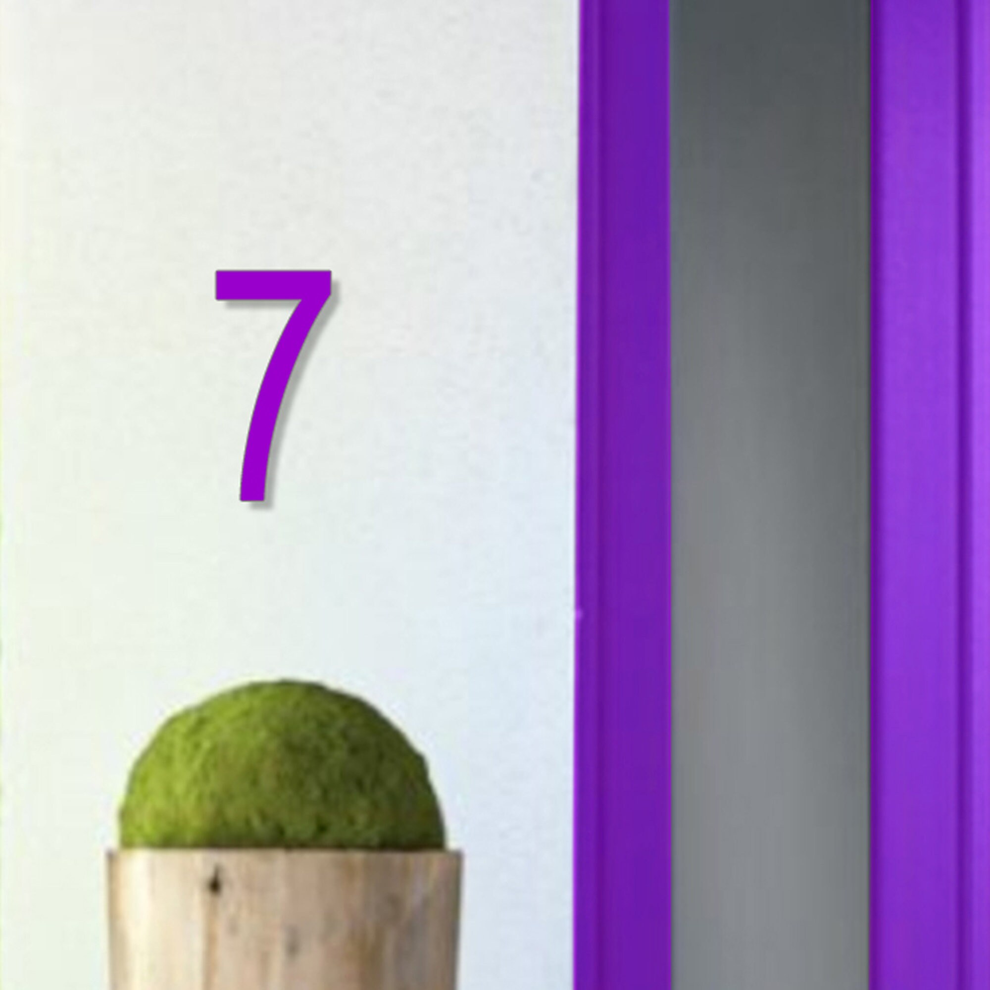 House Number 7 ARIAL Door Numbers 3 Sizes 15 20 25cm / 5.9 - Etsy UK