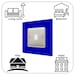 Single LIGHT SWITCH SURROUND | Square | Acrylic Back Panel or Finger ...