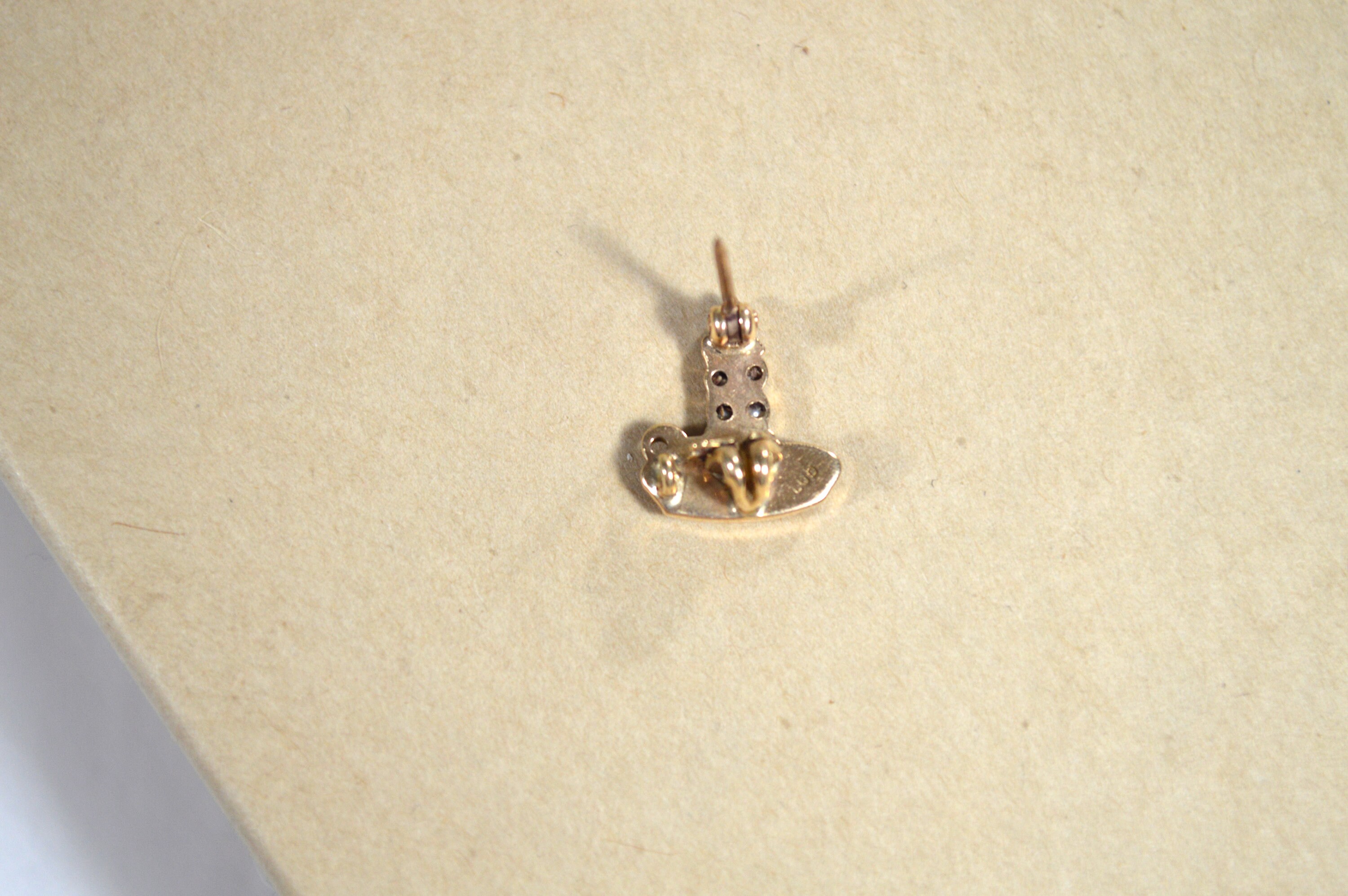 Vintage 10K Gold Alpha Lambda Delta Ruby & Seed Pearls Fraternity ...