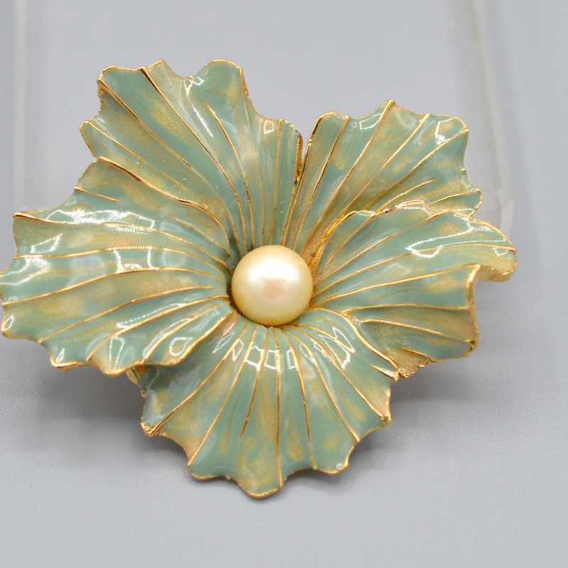 Vintage D Orlan Brooch - Etsy