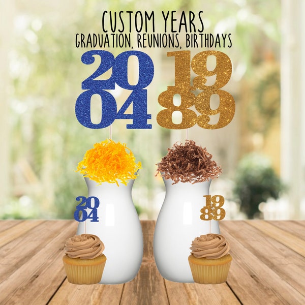 Cupcake Toppers for Class Reunion - Etsy
