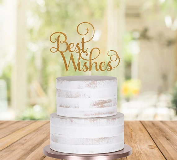Best Wishes Cake Topper / Good Luck Cake Topper / Retirement | Etsy