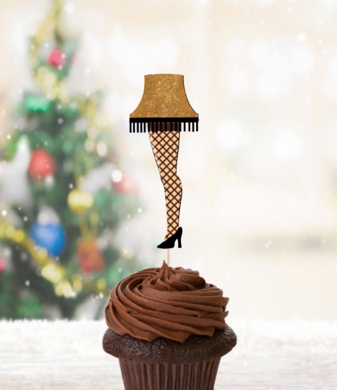Leg Lamp Cupcake Topper / Christmas Story Cupcake Topper / Christmas ...