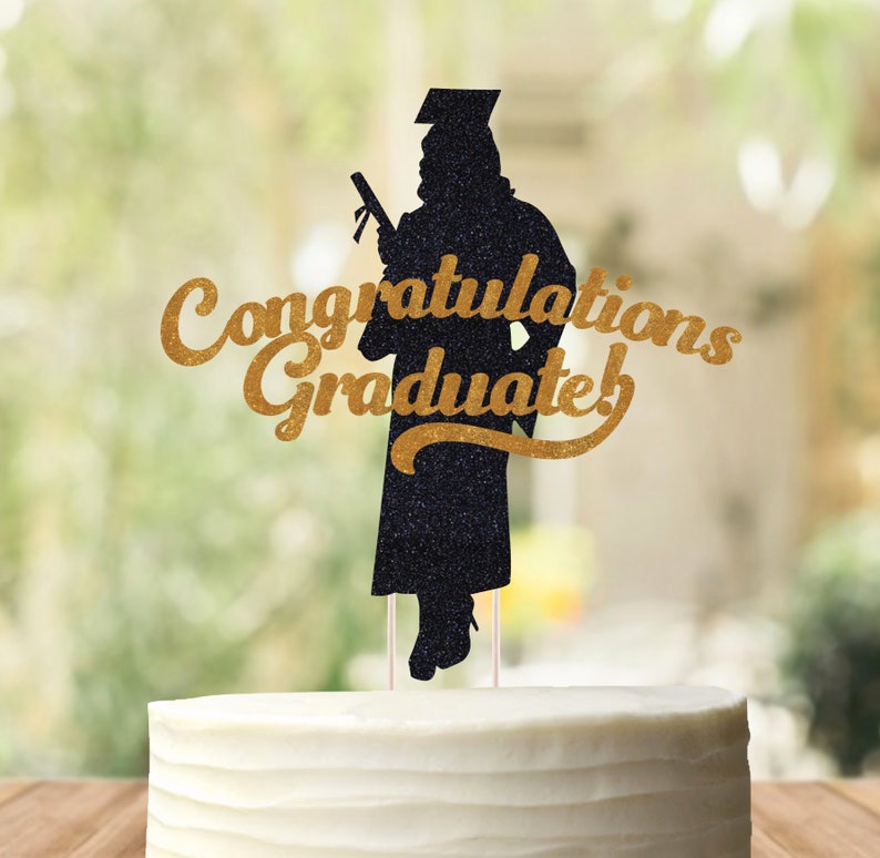 Graduation Cake Topper / Congratulations Graduate / Jumping - Etsy