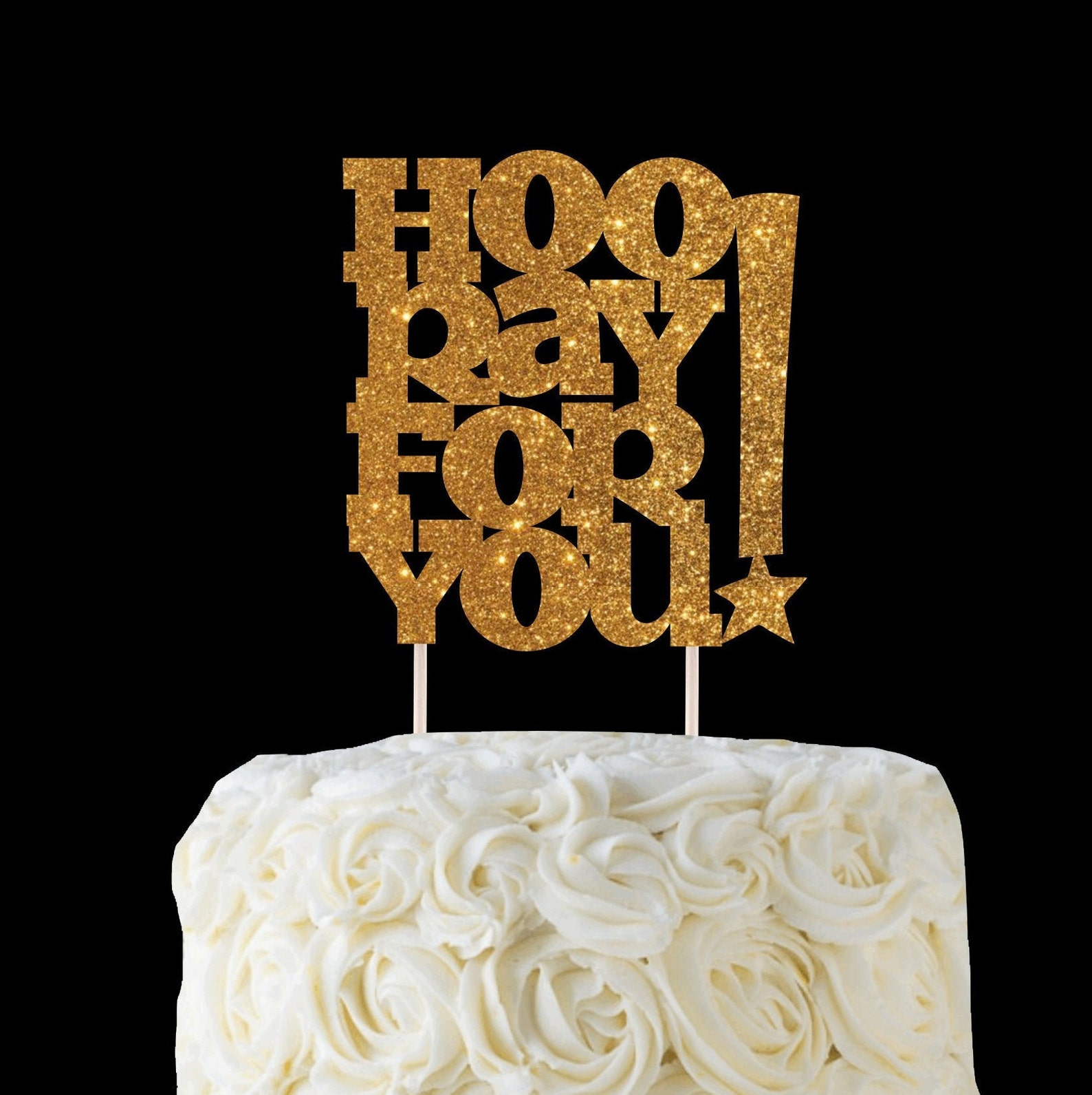 Hooray Cake Topper / Graduation Cake Topper / Preschool | Etsy