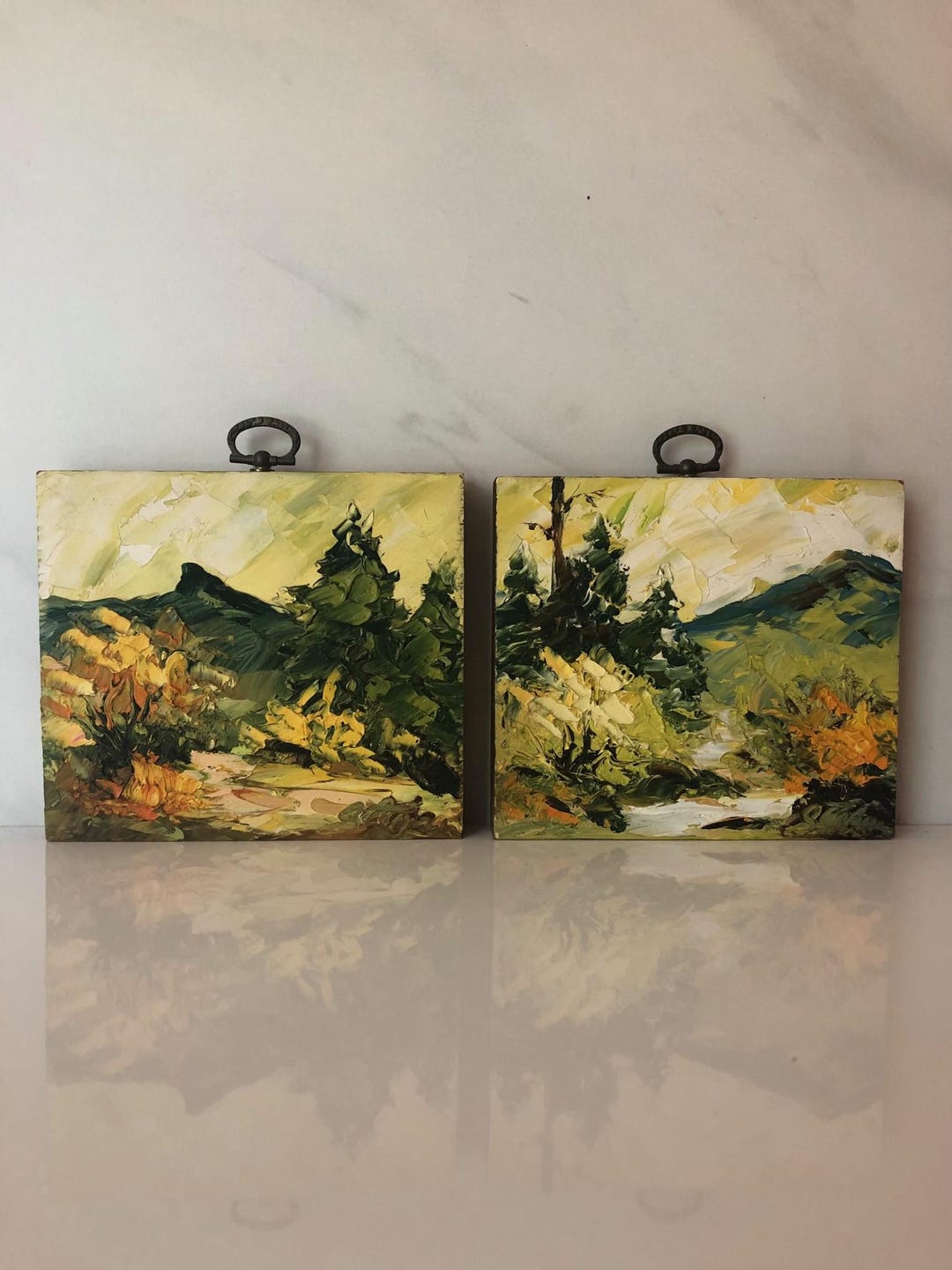 1970’s Original Impressionist Alix Rowena Stefan Landscape Oil ...