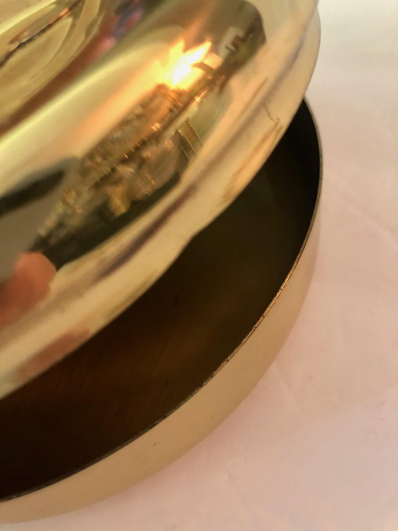 1960s English Lacquered Brass Clam Shell Box - Etsy