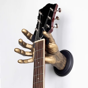Gold Guitargrip Hand Shaped Wall Mounted Guitar Hanger - Right Grip - Etsy