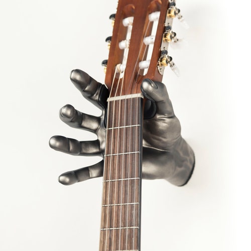 Black Left Guitar Hanger Male Hand - Etsy