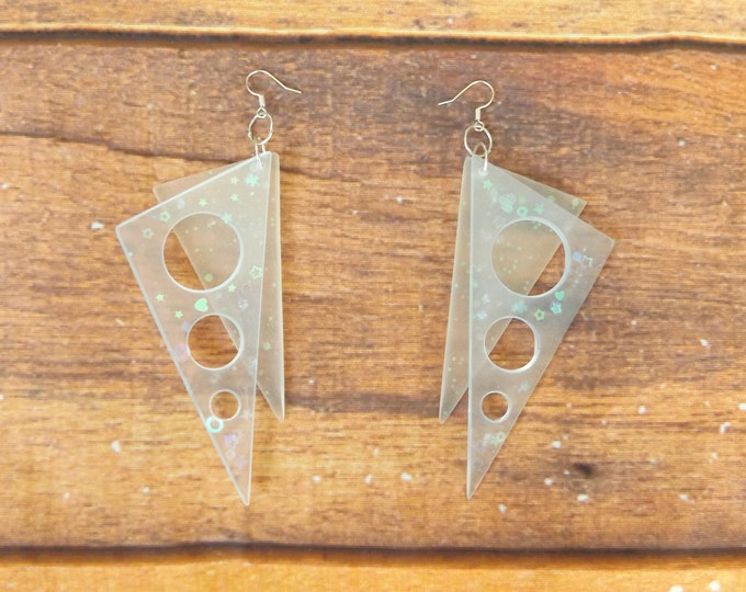 Futuristic Necklace bitch in Space GLOW in the DARK Space Age Neon ...