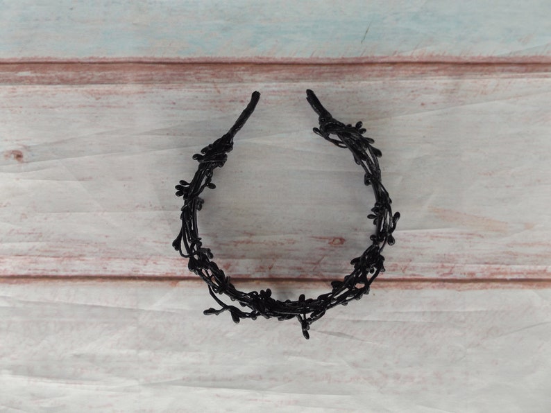 Gothic Woodland Circlet black Angel Elf Fairy Head | Etsy