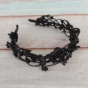 Gothic Woodland Circlet "black Angel" Elf Fairy Head Band Twisted Vines ...