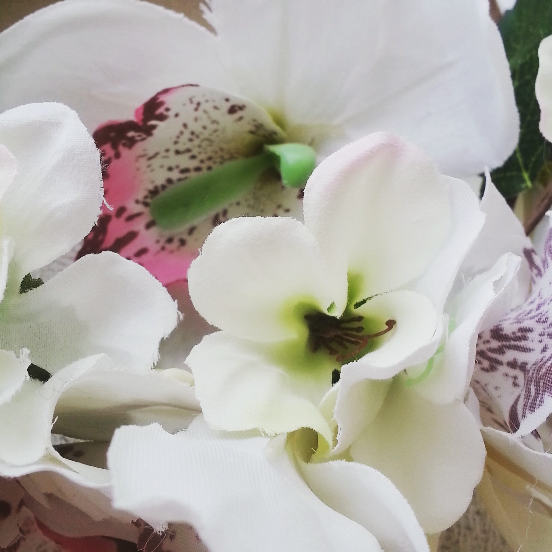 Tropical Hair Flower Garland Tiki "white Pearls" Faux Flowers Floral ...