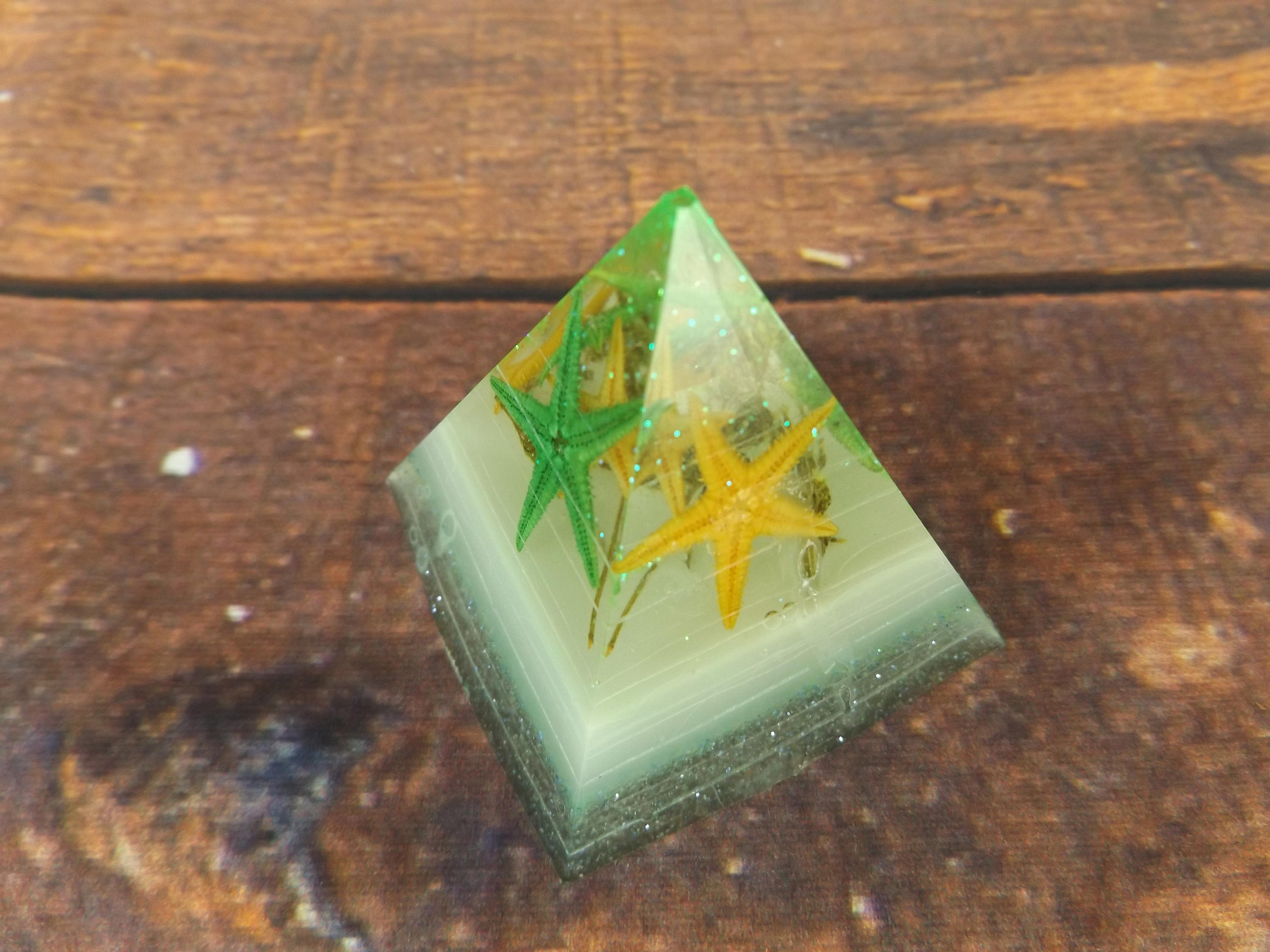 Glow in the DARK Glitter Pyramid deep Sea Scape | Etsy