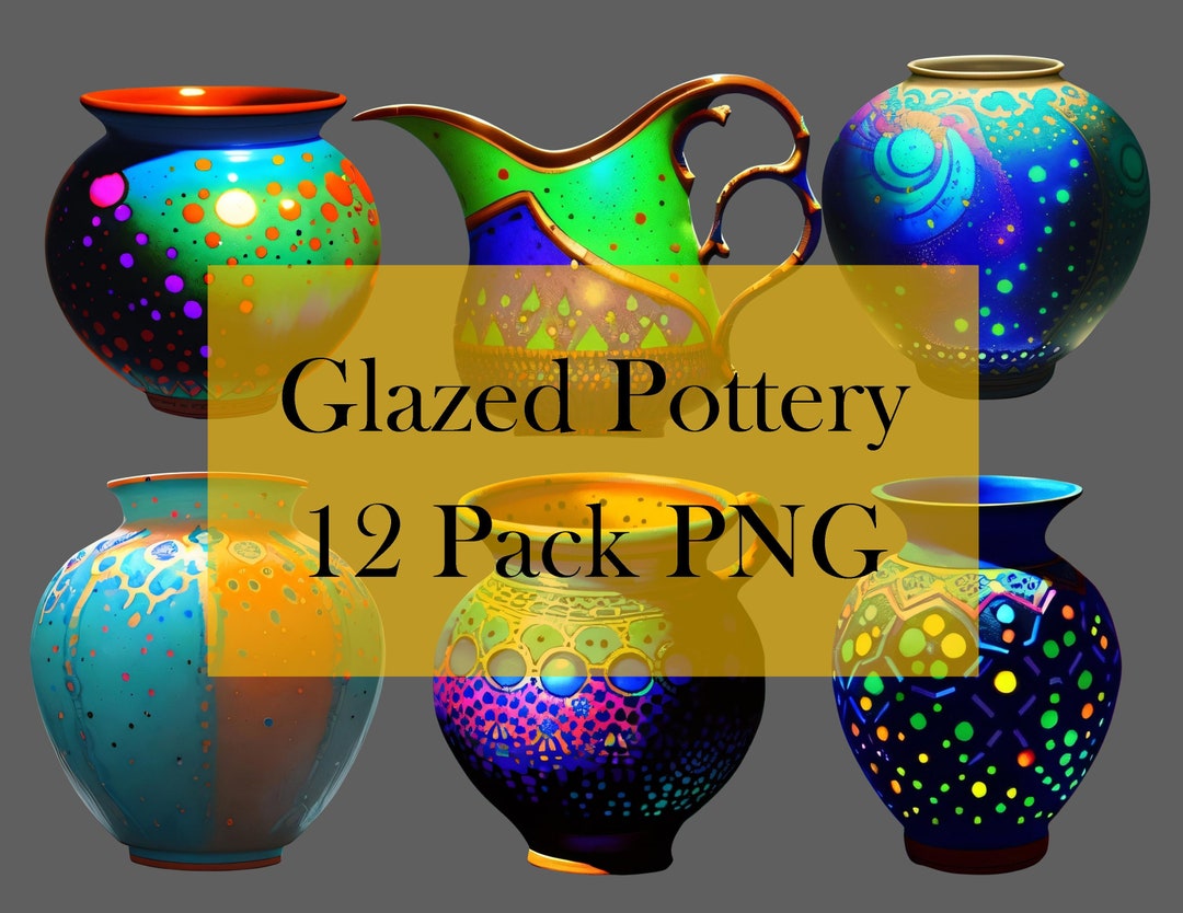PNG Elements Download "glazed Pottery" Clipart 12 Pack Graphic Design ...