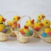 Needle Felted Duck Easter Ornament: Miniature Wool Sculpture - Etsy