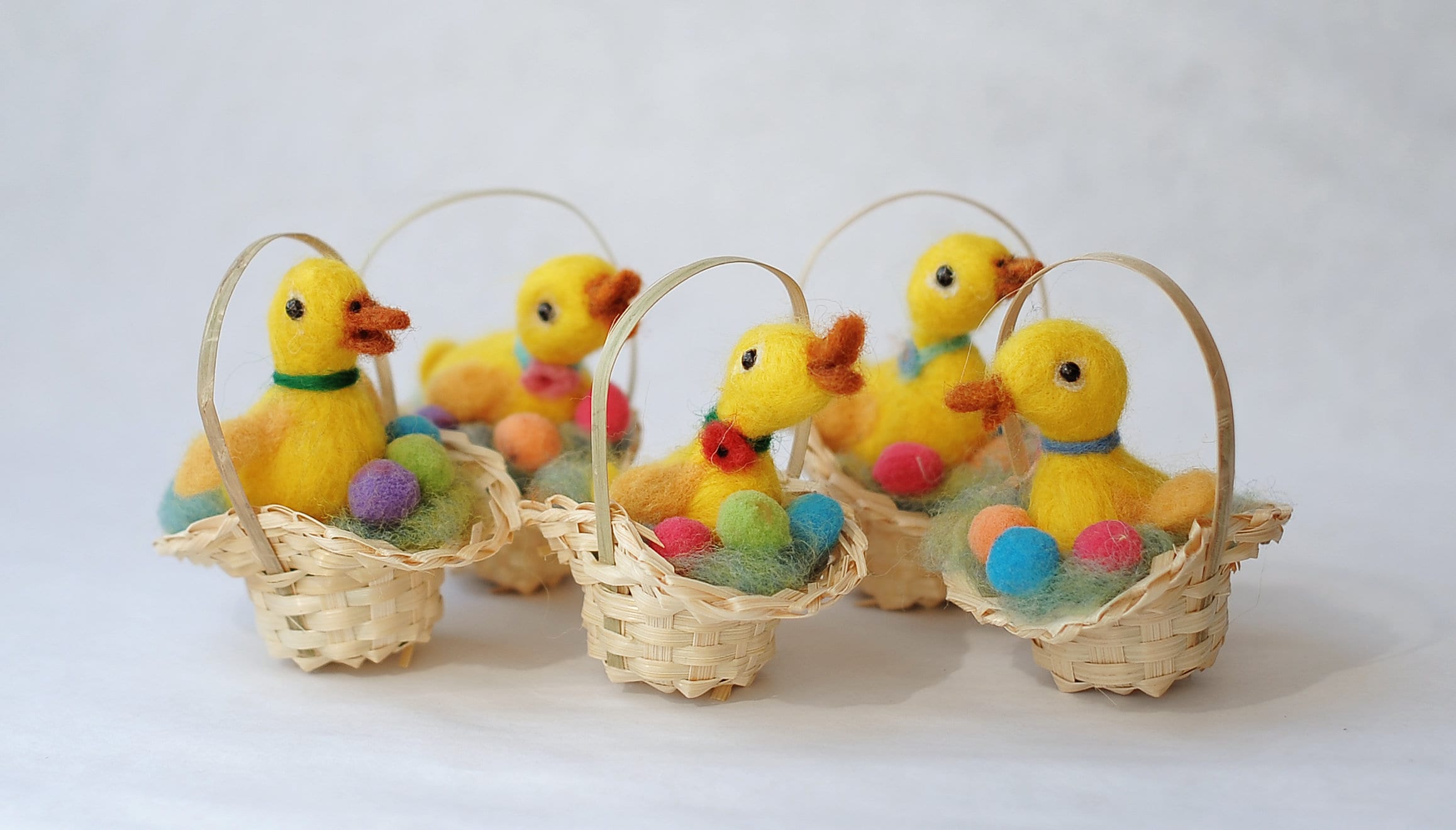 Needle Felted Duck Easter Ornament: Miniature Wool Sculpture - Etsy