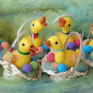 Needle Felted Duck Easter Ornament: Miniature Wool Sculpture - Etsy