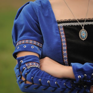 Royal Blue Medieval Dress – 2‑in‑1 Fantasy Costume Set - Etsy