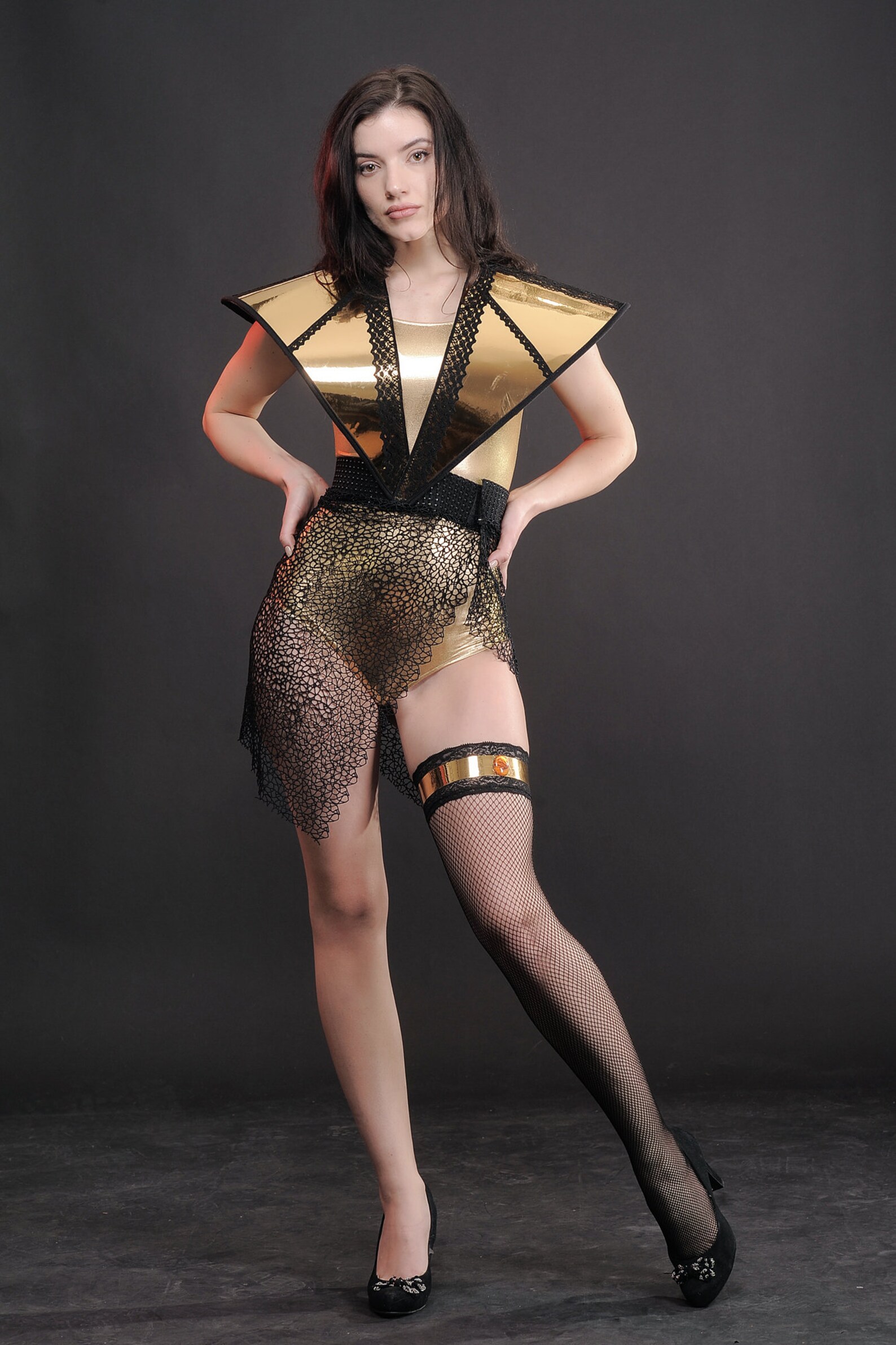 Sexy Iron Woman Iron Costume Futuristic Steampunck Iron Etsy