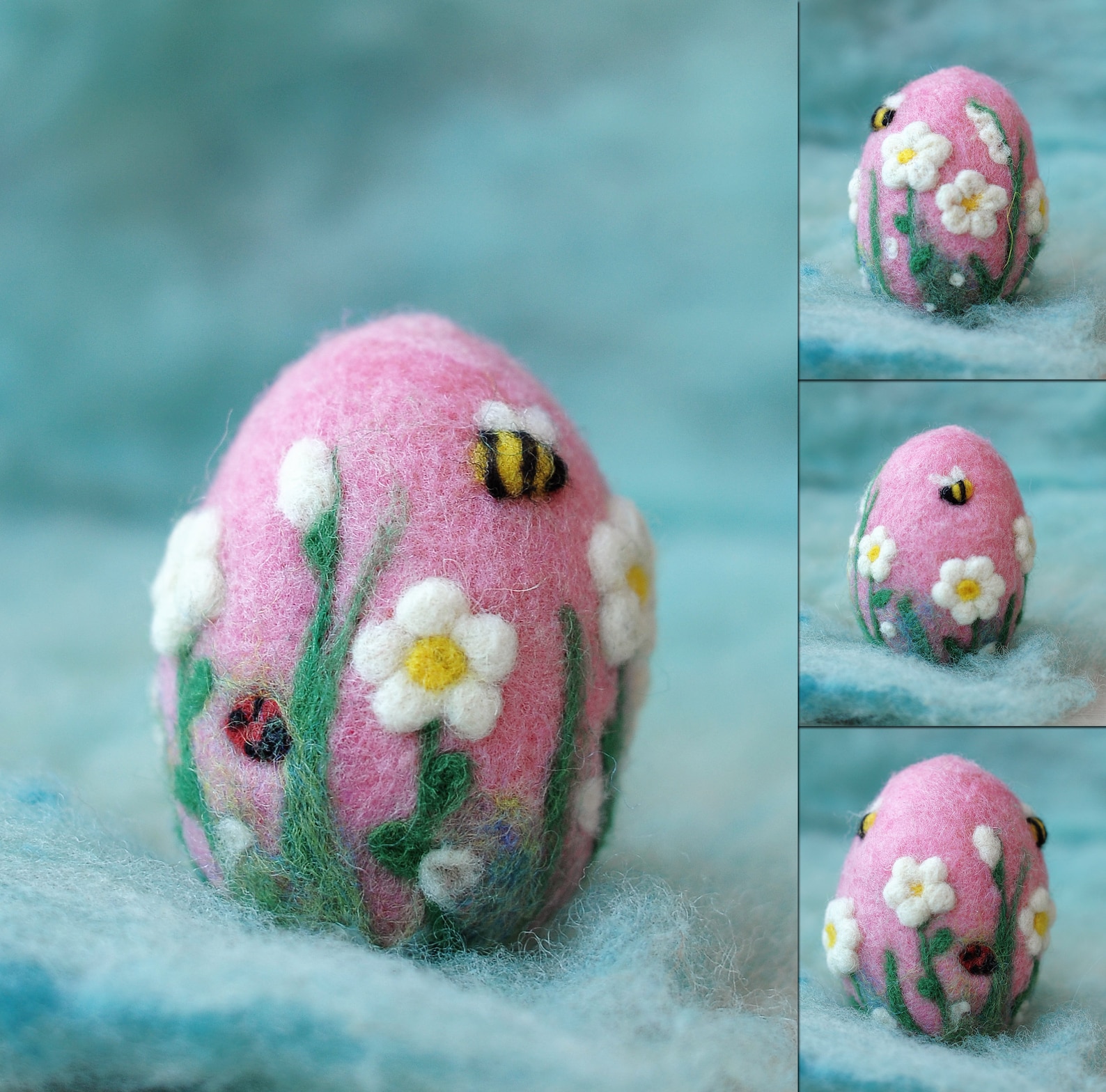 Needle Felted Easter Egg/miniature Wool Sculpture/fiber | Etsy