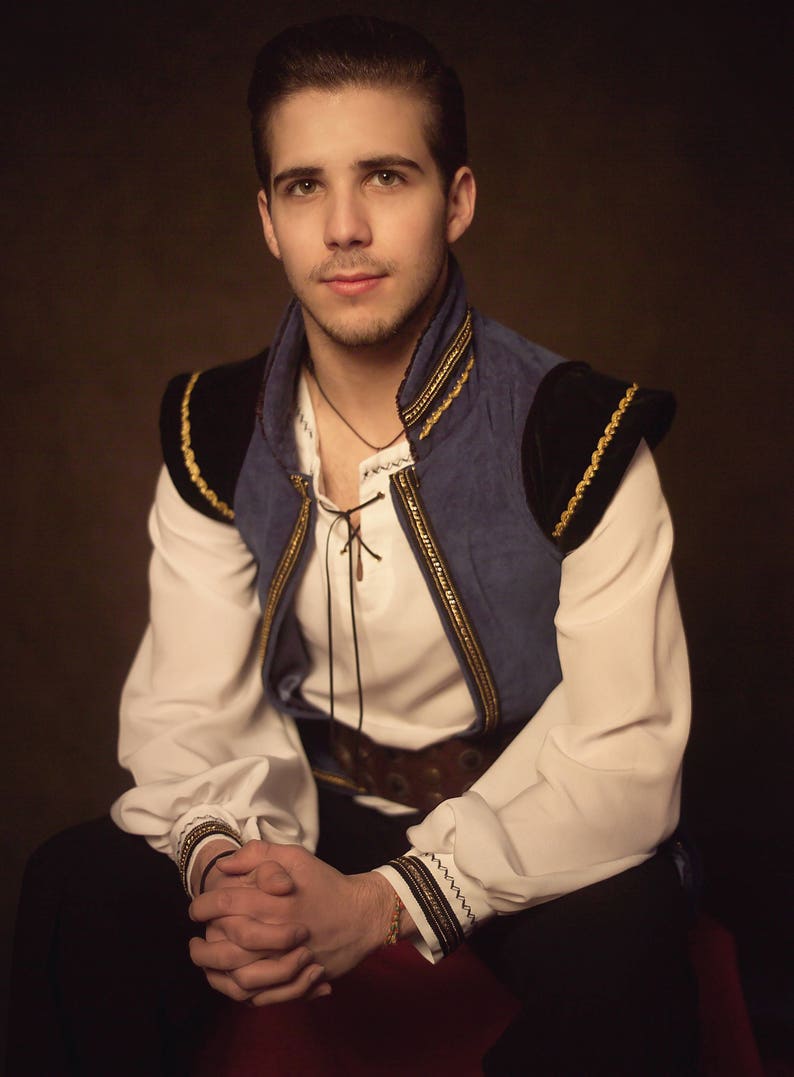 Blue Velvet Medieval Coat for Men and Women - Etsy