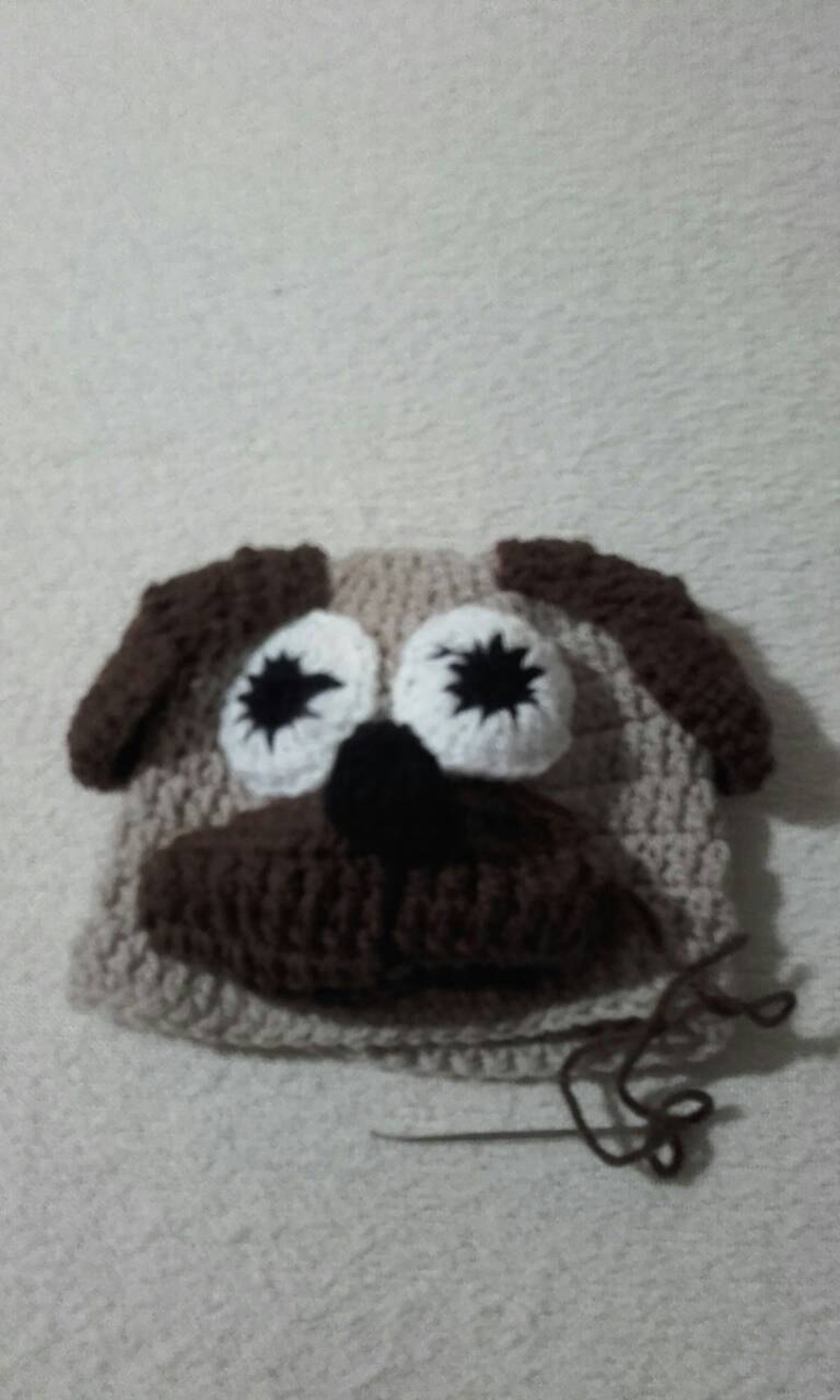 Crochet Pug Hat Baby Pug Hat Newborn Pug Hat Pug Hat Ready - Etsy UK
