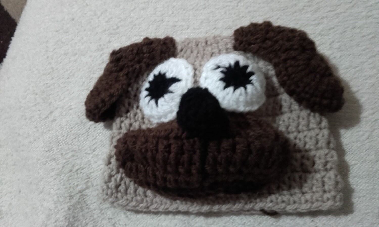 Crochet Pug Hat Baby Pug Hat Newborn Pug Hat Pug Hat Ready - Etsy UK
