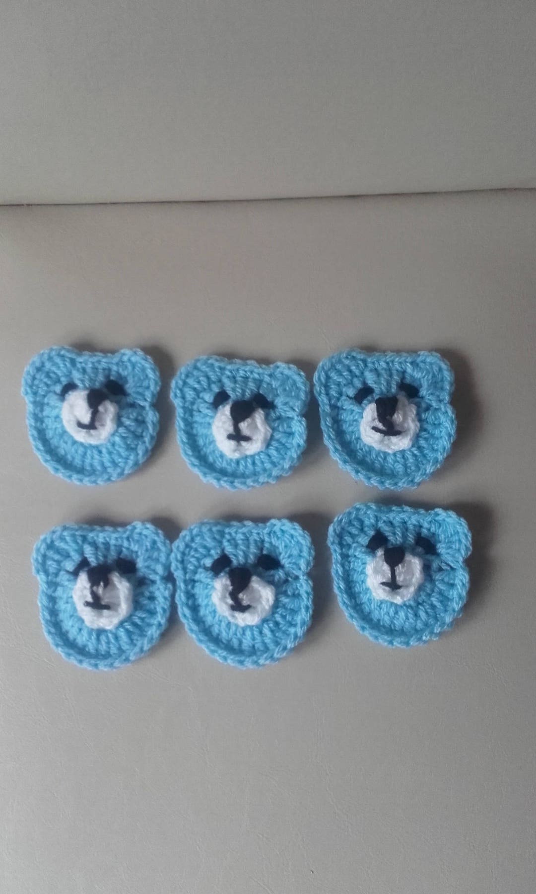 Crochet Bear Motif, Teddy Bear Applique, Crochet Bear Applique , Bear ...