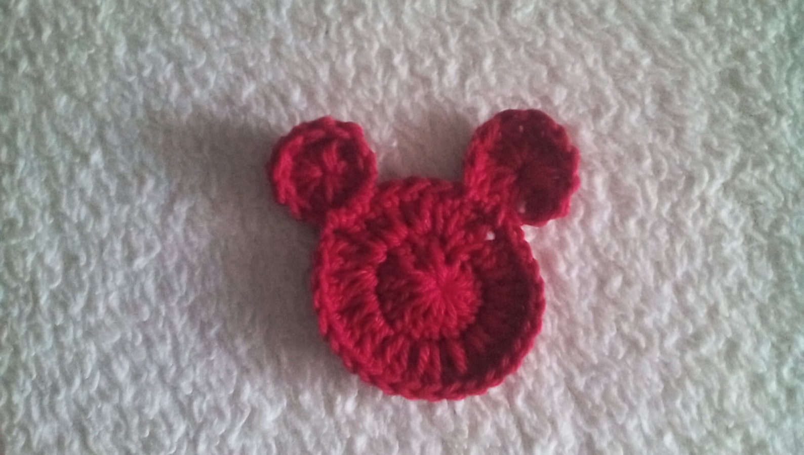 Mickey Mouse Appliques Crochet Mickey Mouse Craft Supplies - Etsy UK