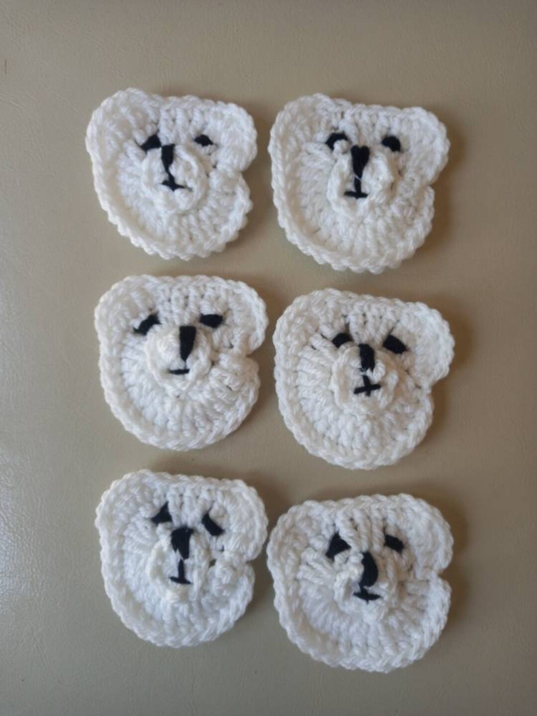 Crochet Bear Motif, Teddy Bear Applique, Crochet Bear Applique , Bear ...