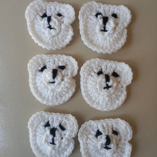 Crochet Bear Motif - Etsy UK