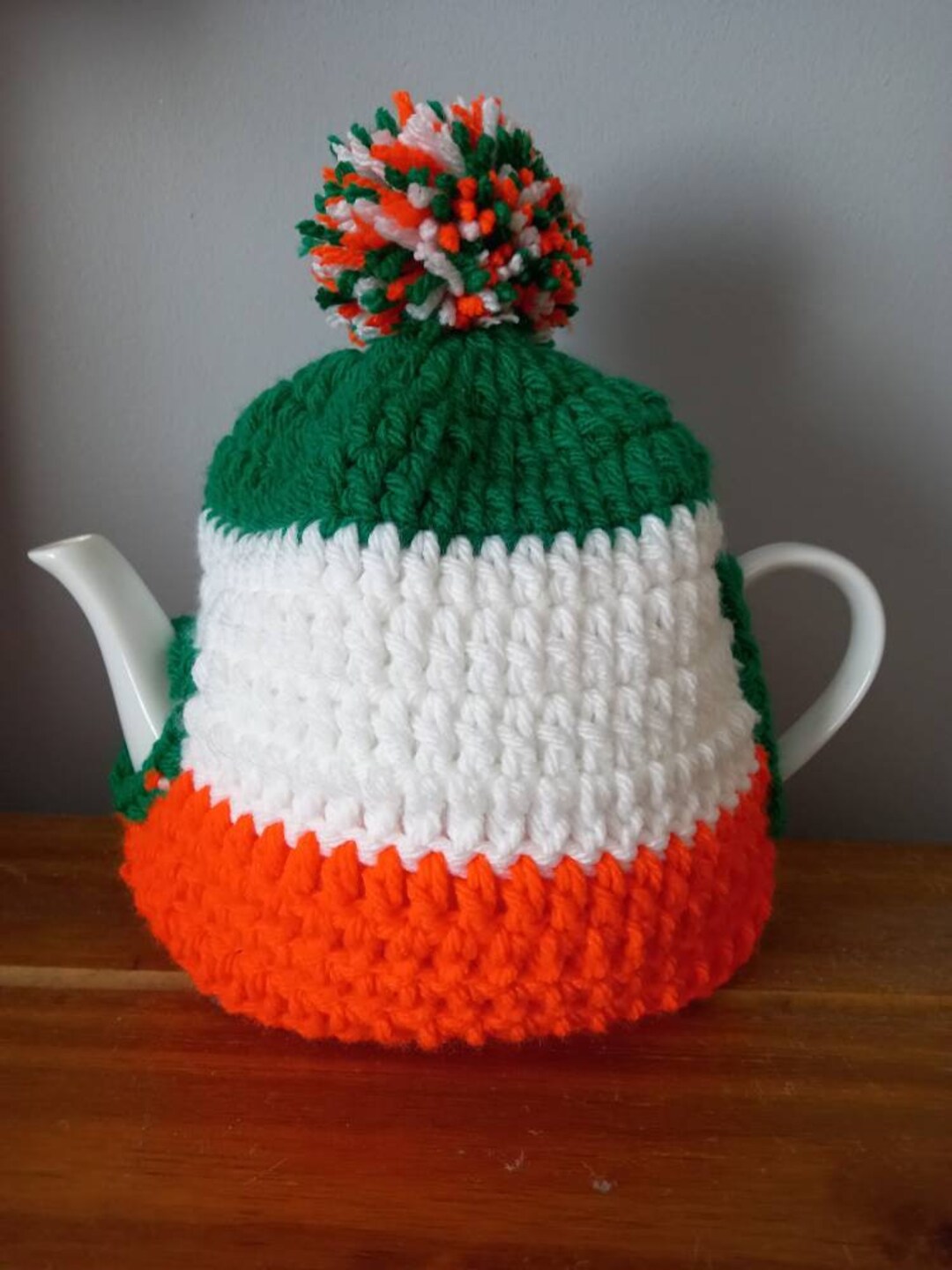 St Patrick Day Tea Cosy, Medium Large Cosy, Irish Tea Cosy, Crochet Tea ...