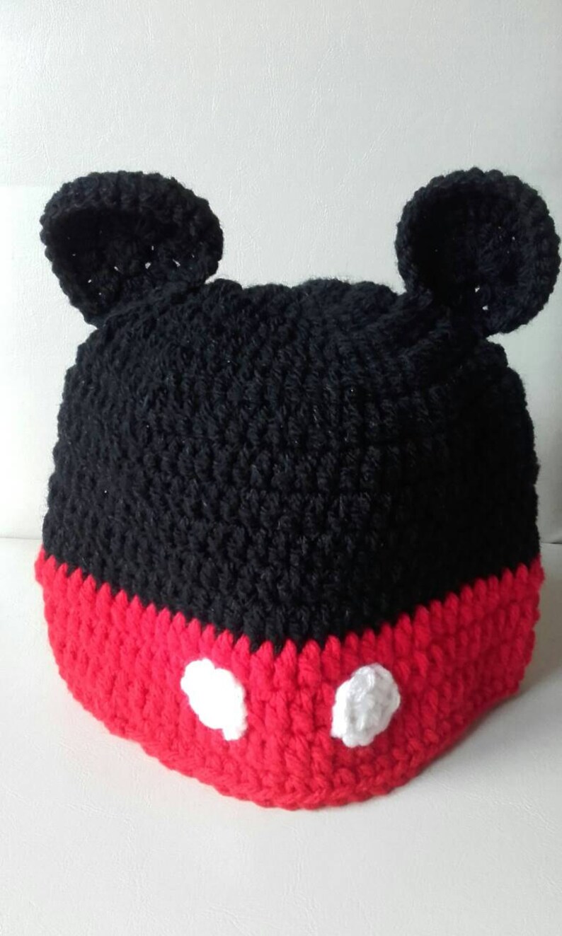 Mickey Mouse Hat Crochet Mouse Hat Baby Boy Mouse Hat - Etsy Ireland
