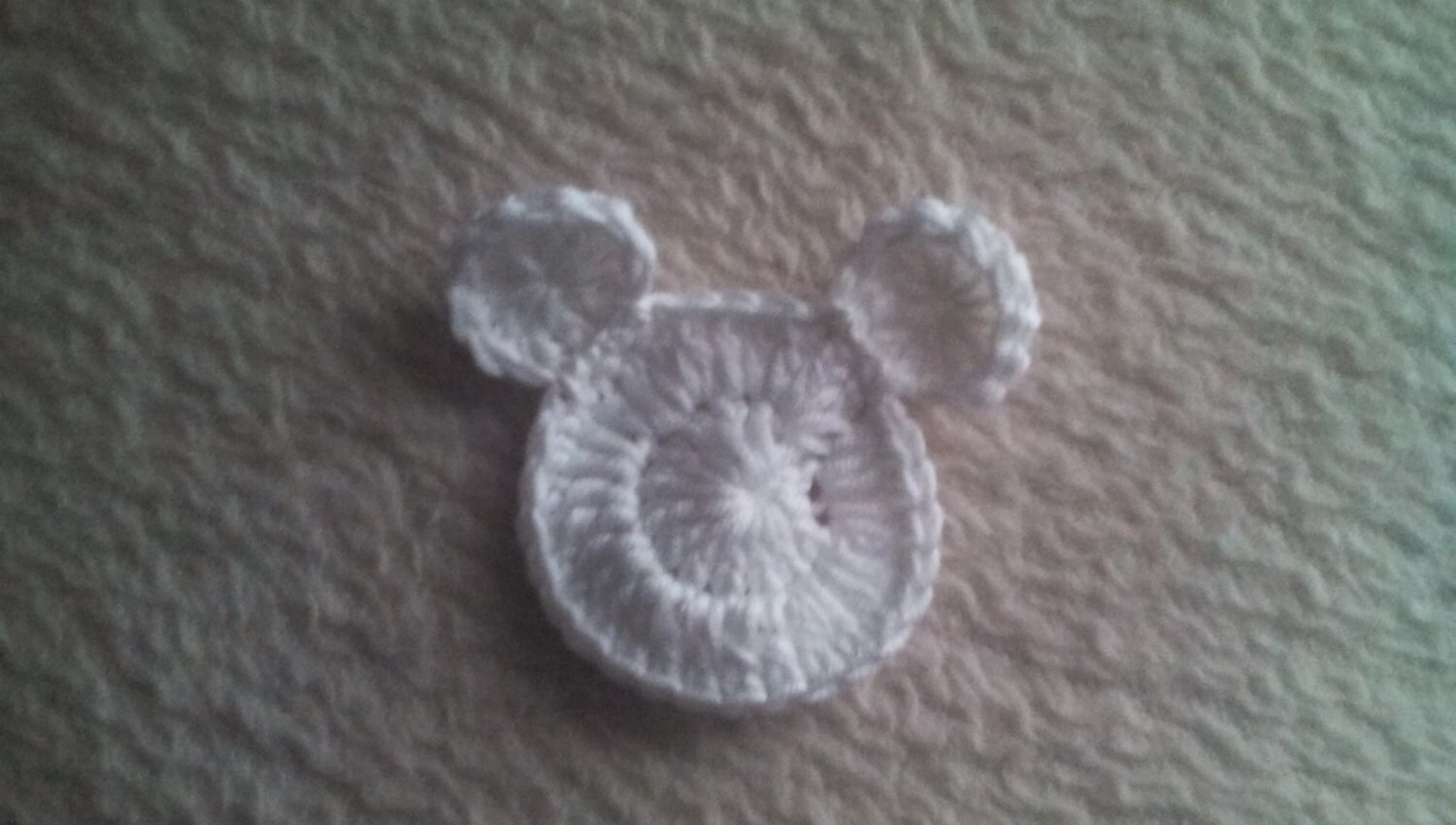 Mickey Mouse Appliques Crochet Mickey Mouse Craft Supplies - Etsy UK