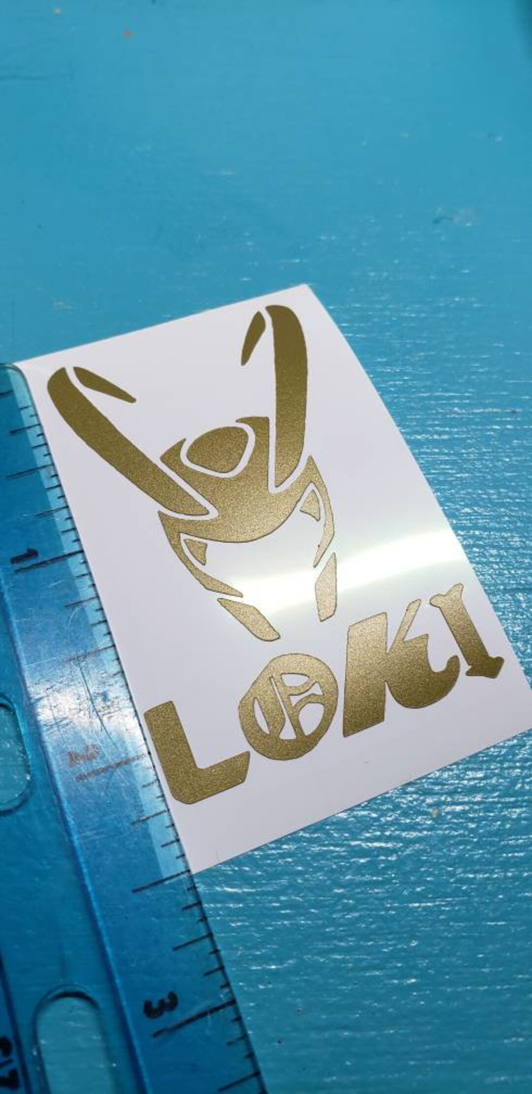 Loki Helmet Car Decal, Gold, Indoor, Outdoor Vinyl Sticker - Etsy