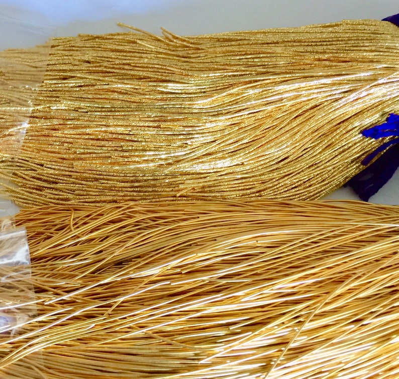 1 Kg Gold Bullion Wire,smooth Gold Gimp Wire, Goldwork Thread,rough ...