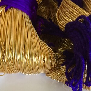 1 Kg Gold Bullion Wire,smooth Gold Gimp Wire, Goldwork Thread,rough ...