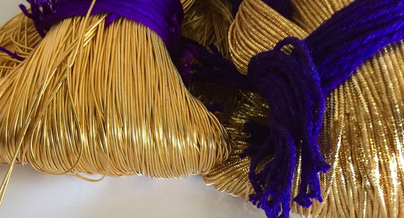 2 Kg Gold Bullion Wire,smooth Gold Gimp Wire, Goldwork Thread,rough ...