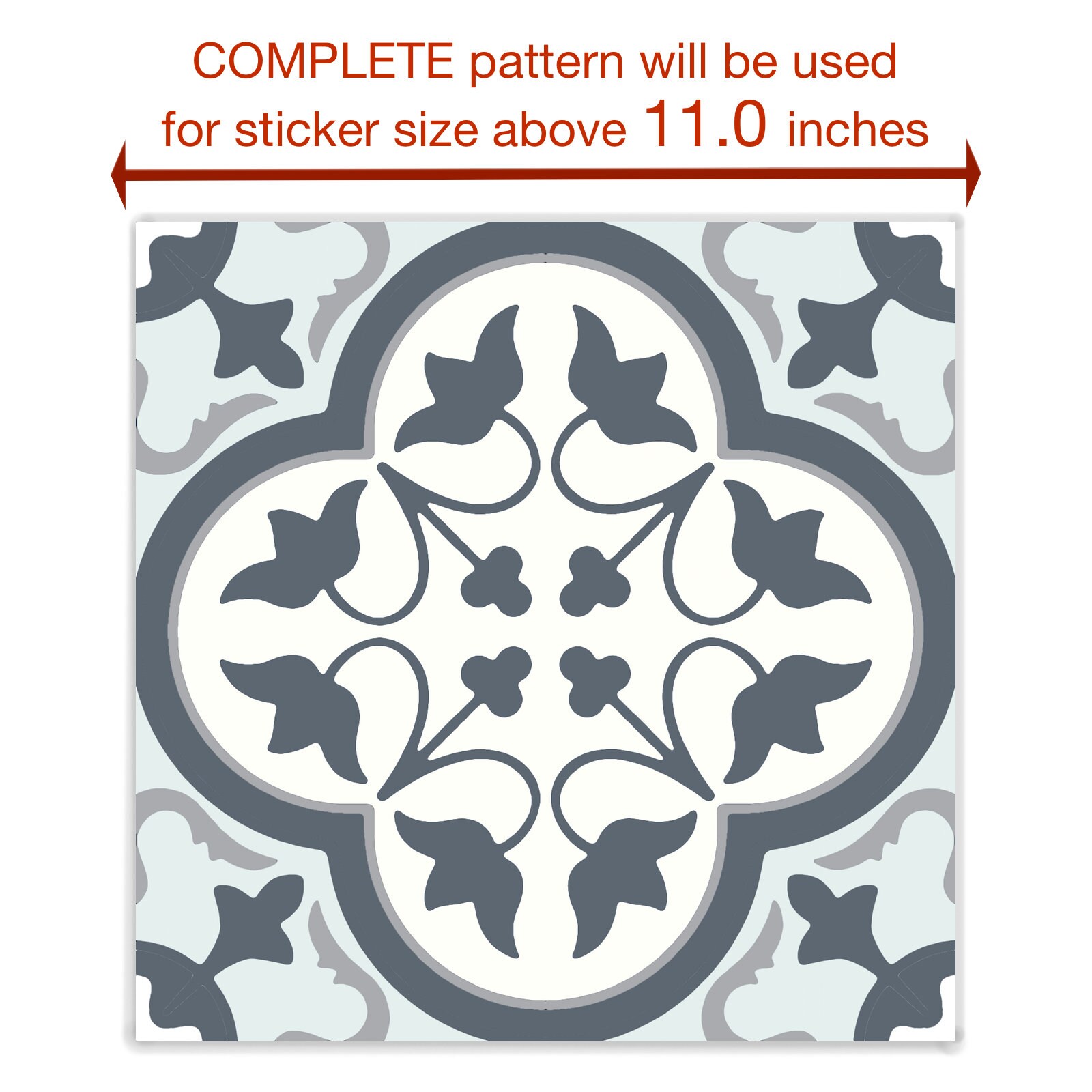 Tile Sticker Kitchen, Bath, Floor, Wall Waterproof & Removable Peel N ...