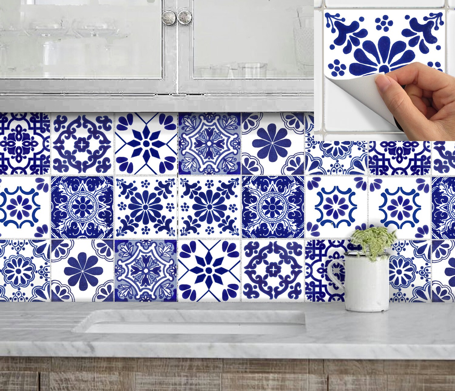 Tile Stickers for Kitchen Bath or Floor Waterproof Tr007 - Etsy UK