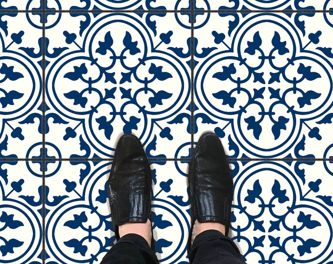 Tile Sticker Kitchen, Bath, Floor, Wall Waterproof & Removable Peel N ...