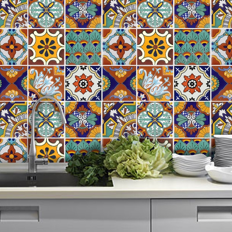 Talavera Tile Stickers - Etsy