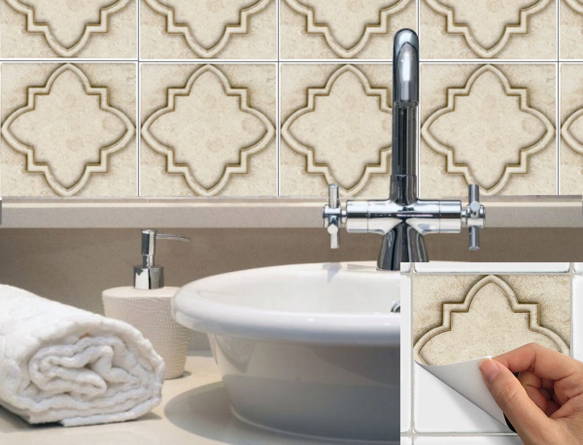 Tile Stickers Vinyl Decal WATERPROOF REMOVABLE for Kitchen - Etsy