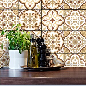 Wall Tile Vinyl Decal Sticker for Kitchen Bath Stair-riser Waterproof ...