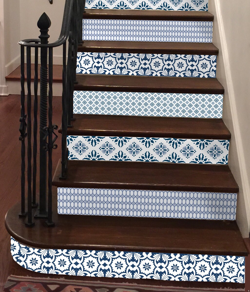 15steps Stair Riser Vinyl Strips Removable Sticker Peel & - Etsy